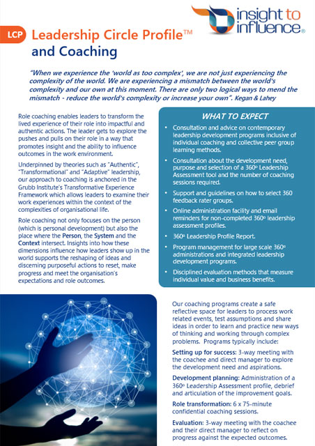 Insight to Influence - Leadership Circle Profile